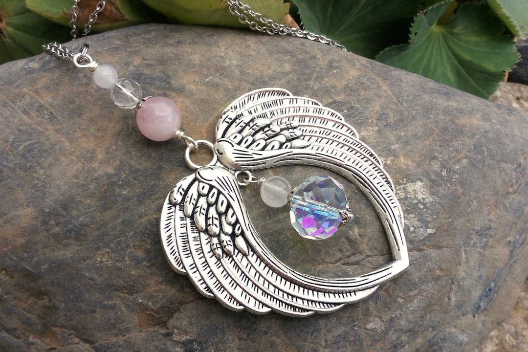 Angel Wings Car Charm, Rearview Mirror Charm, Car Crystal, New Car Gift ...