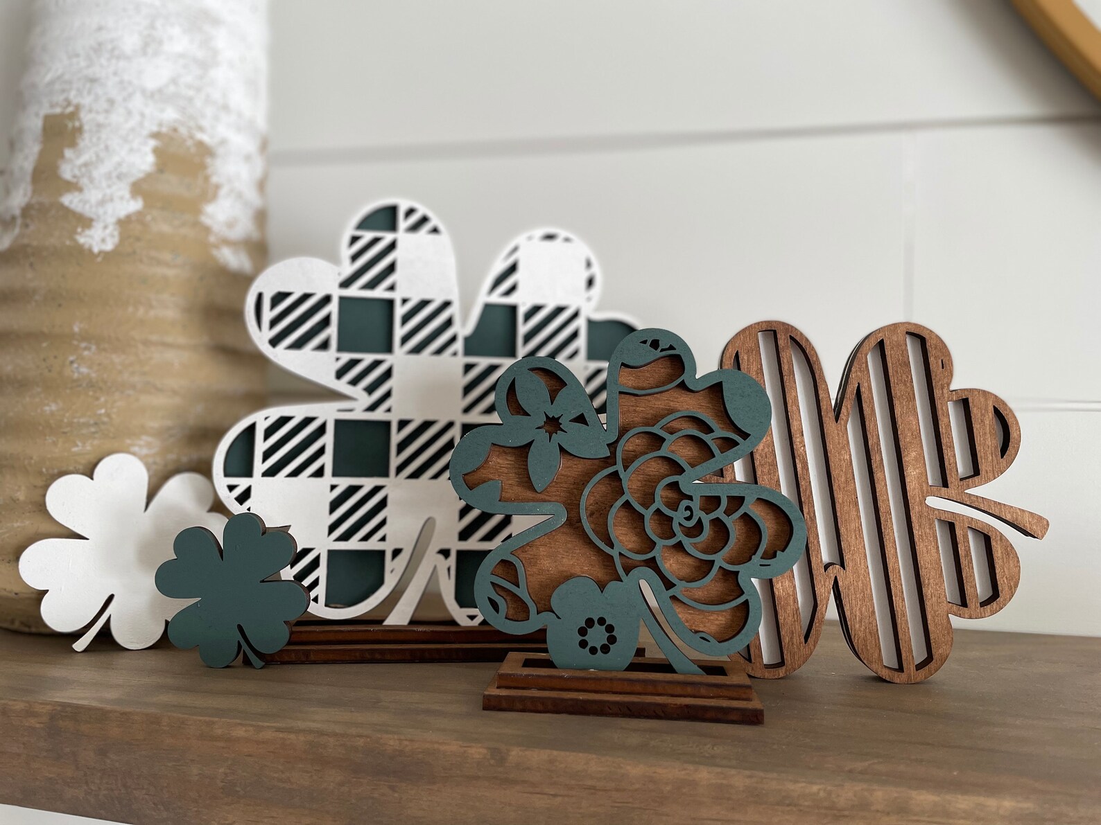 Shamrock Shelf Sitter - Etsy