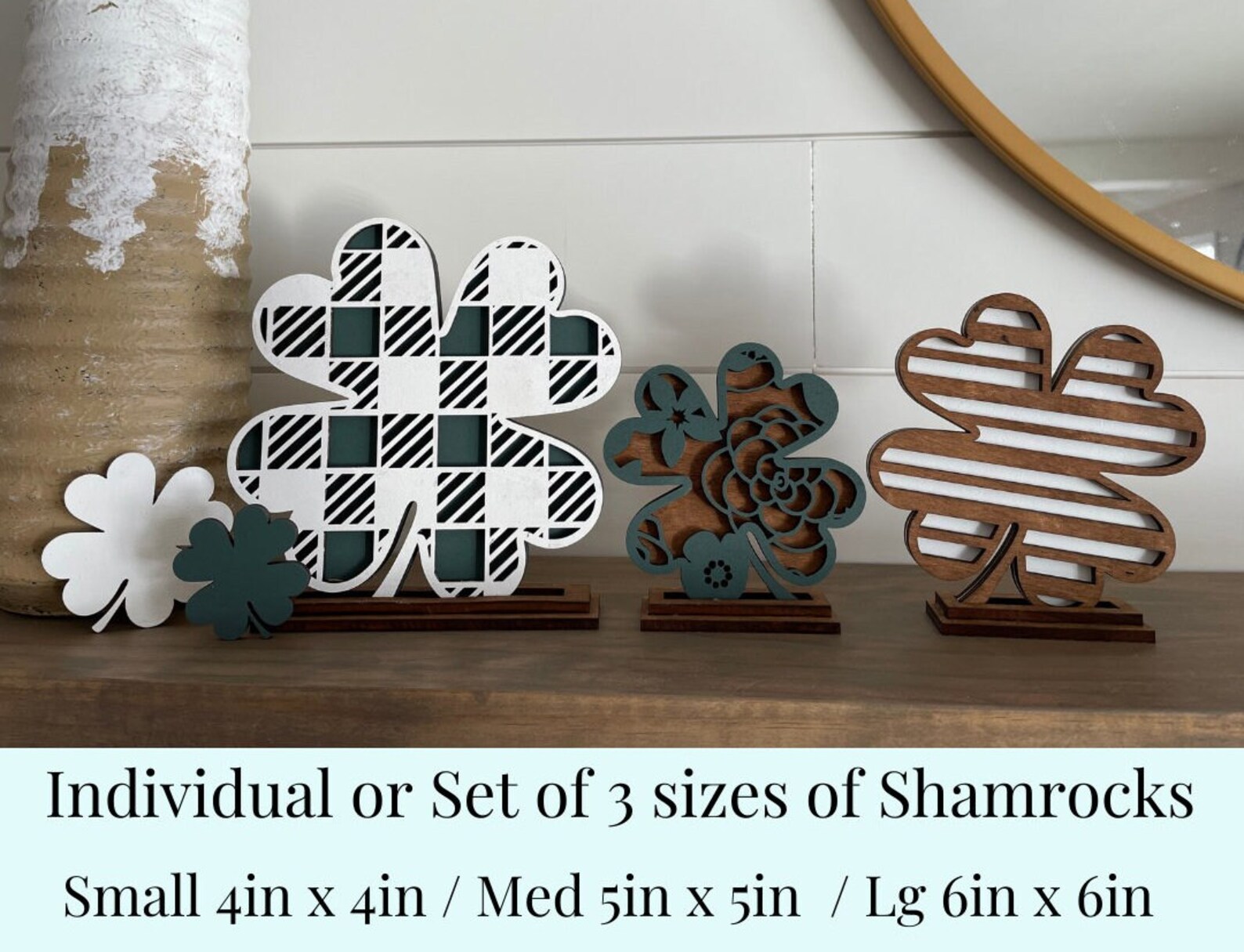 Shamrock Shelf Sitter - Etsy