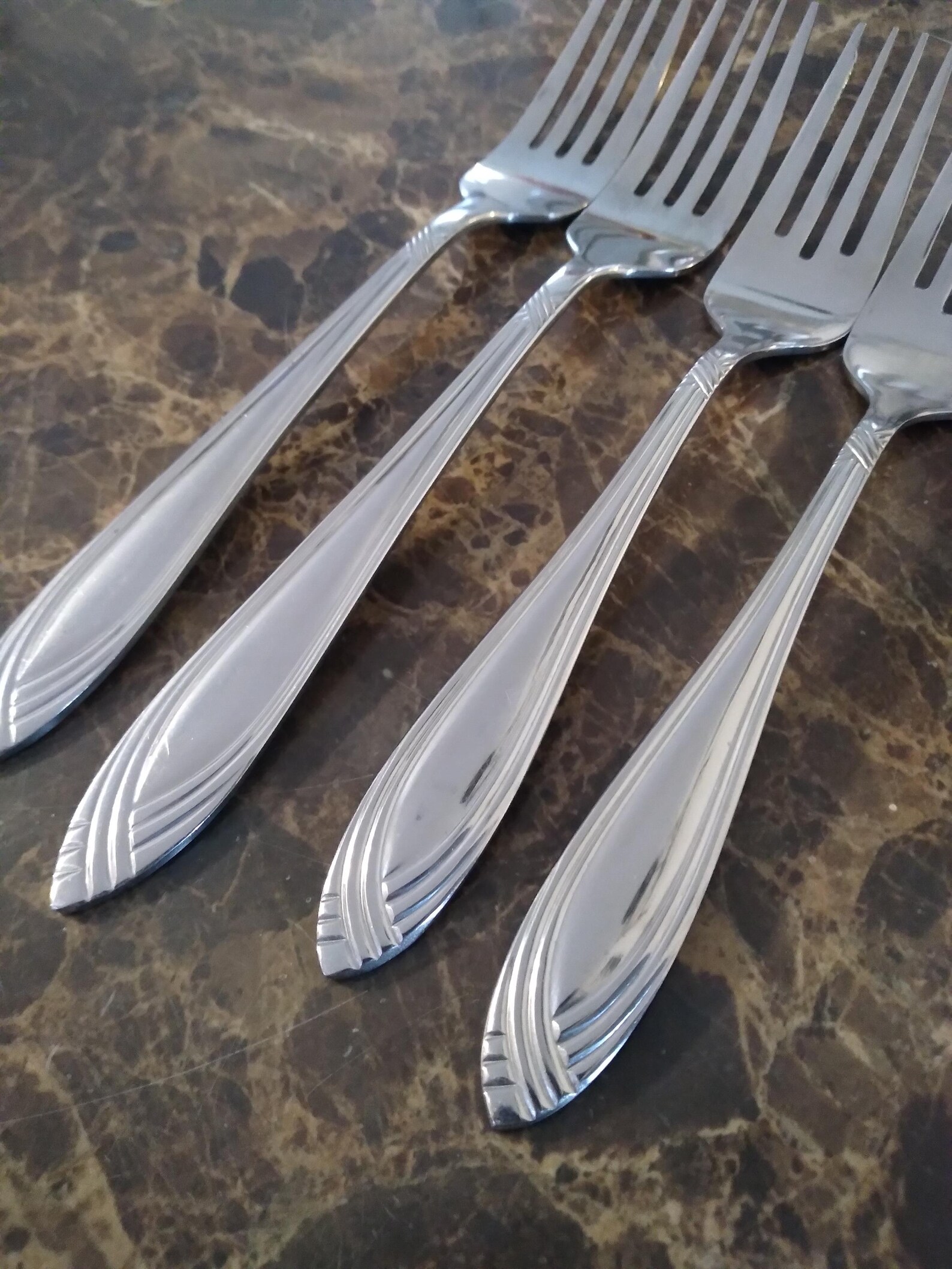 Oneida Windward 2 Dinner Forks and 2 Salad Forks - Etsy