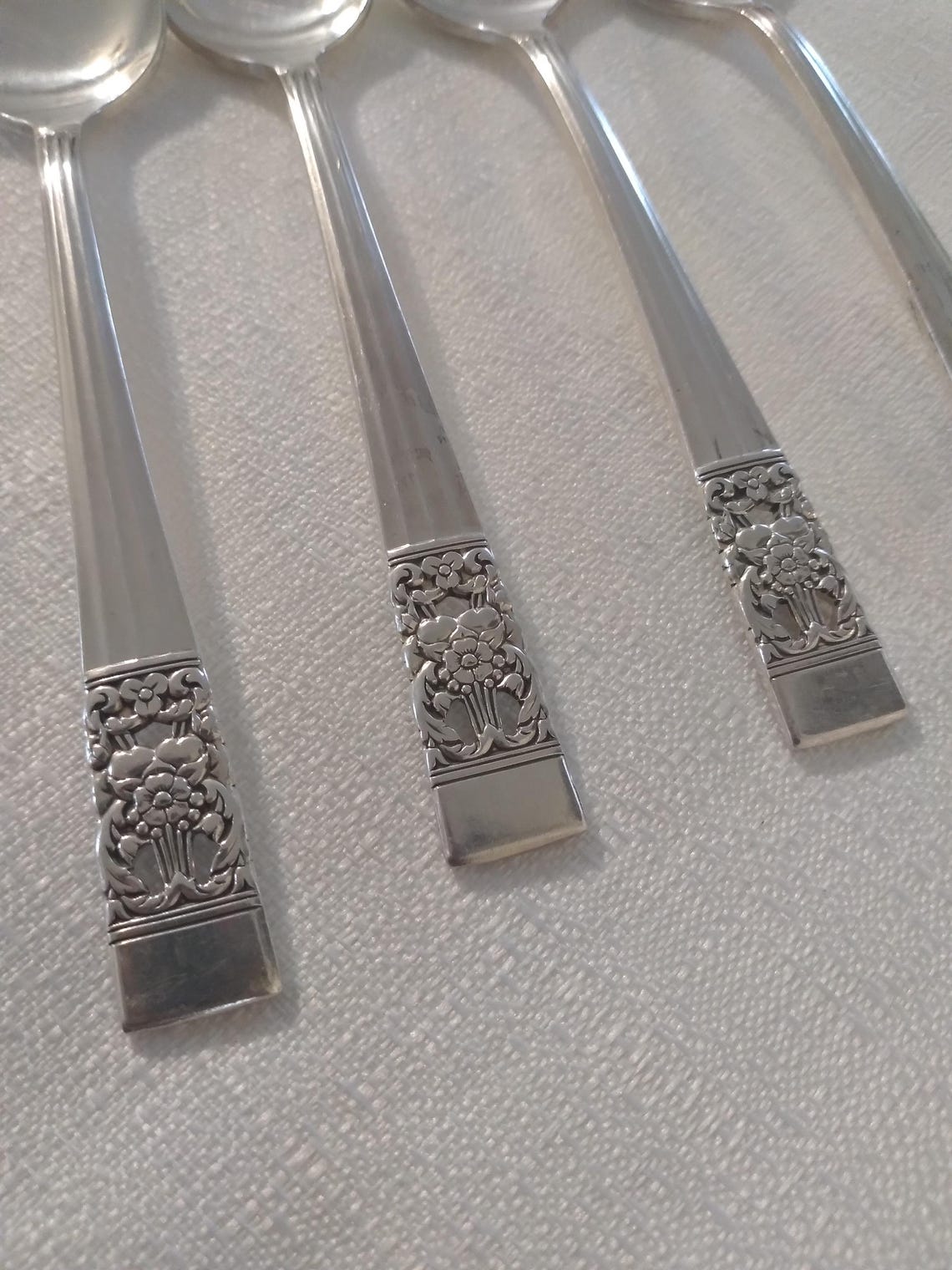Community Coronation Silver Plate Flatware 4 Teaspoons - Etsy