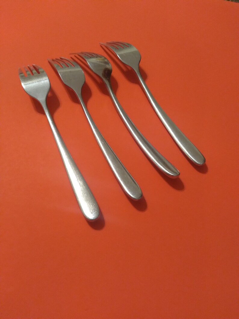 Hampton Slope Stainless Steel Flatware 4 Dinner Forks - Etsy