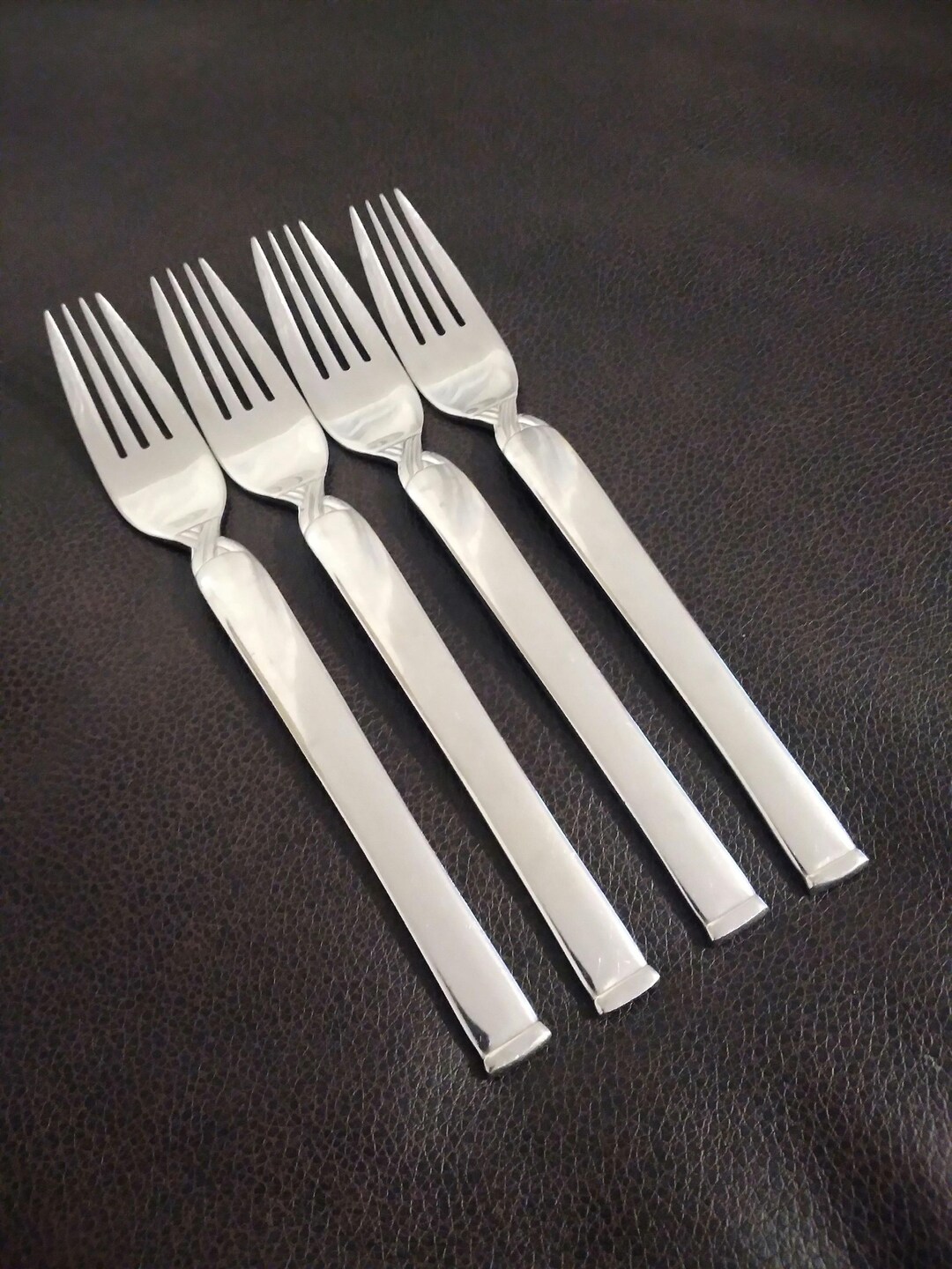 Oneida Simplicity 4 Dinner Forks Glossy Stainless Flatware - Etsy