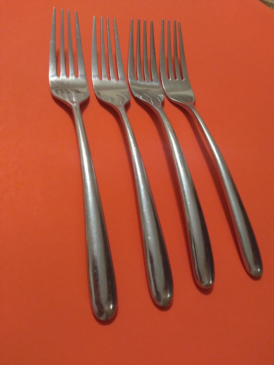 Hampton Slope Stainless Steel Flatware 4 Dinner Forks - Etsy
