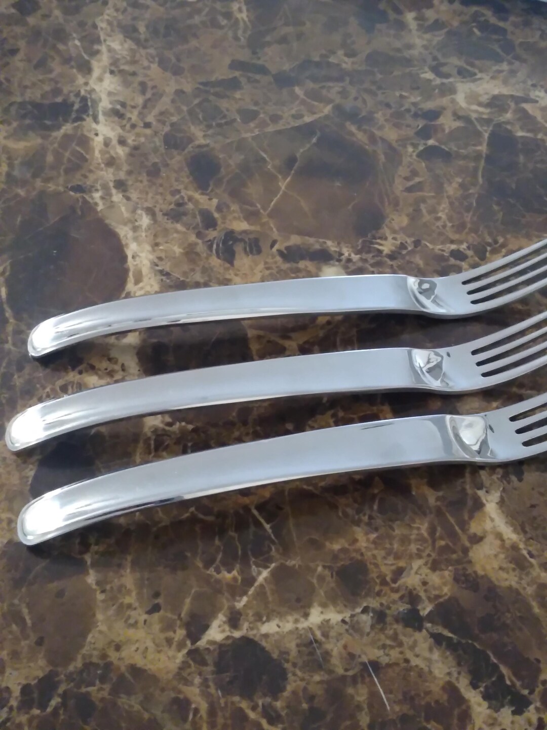 Farberware Millennium Illusion 3 Dinner Forks Glossy Stainless - Etsy