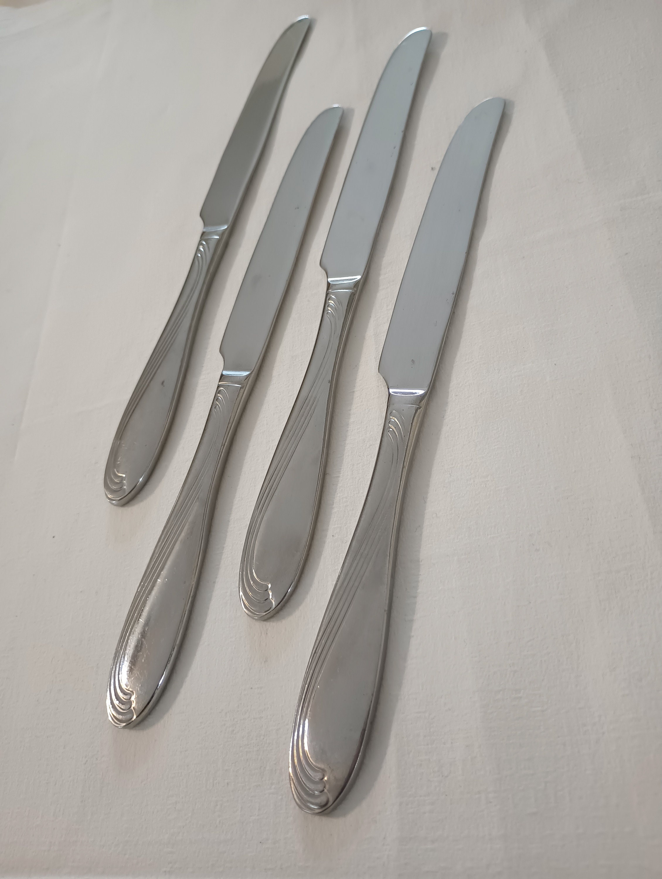Oneida Camber Scroll 4 PC Dinner Knives - Etsy