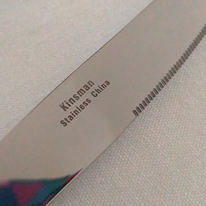 Kinsman Stainless Steel Flatware Set of 4 - Etsy