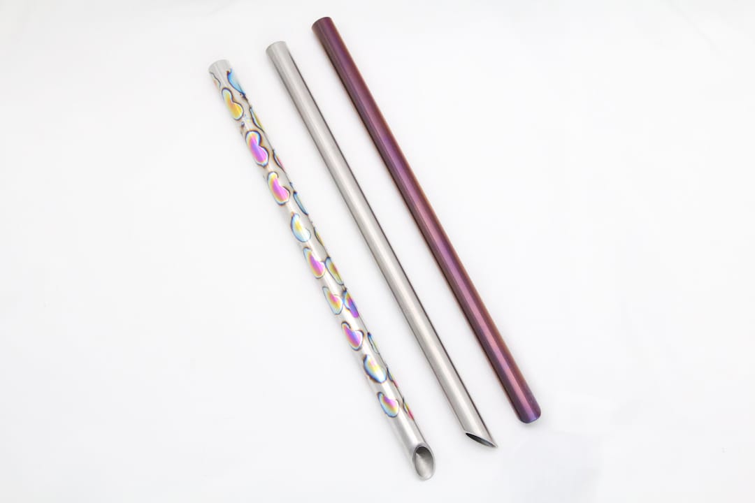 Boba Tea and Smoothie Titanium EDC Straw **made in the USA!** - Etsy