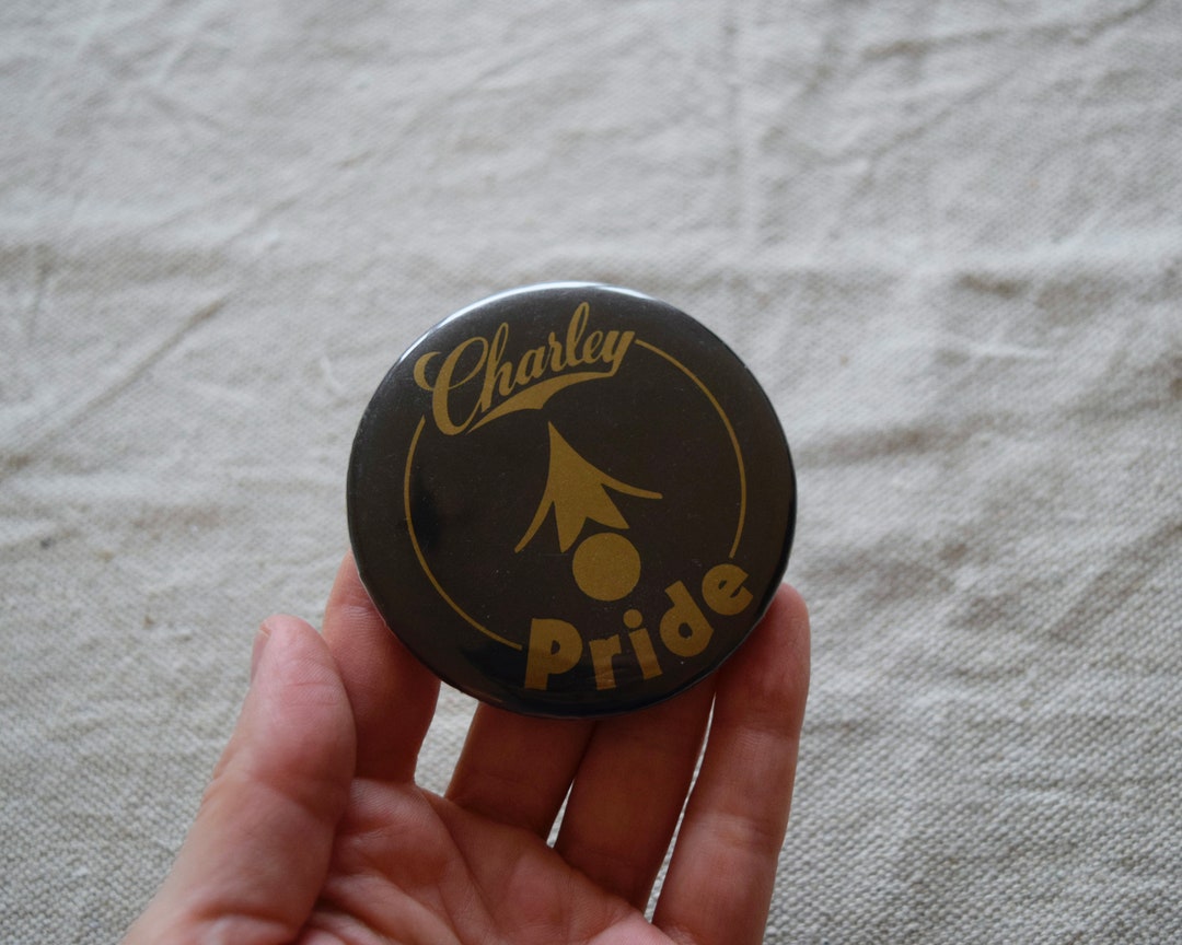 Charley Pride Pin Back Button Badge Country Music Memorabilia Concert ...