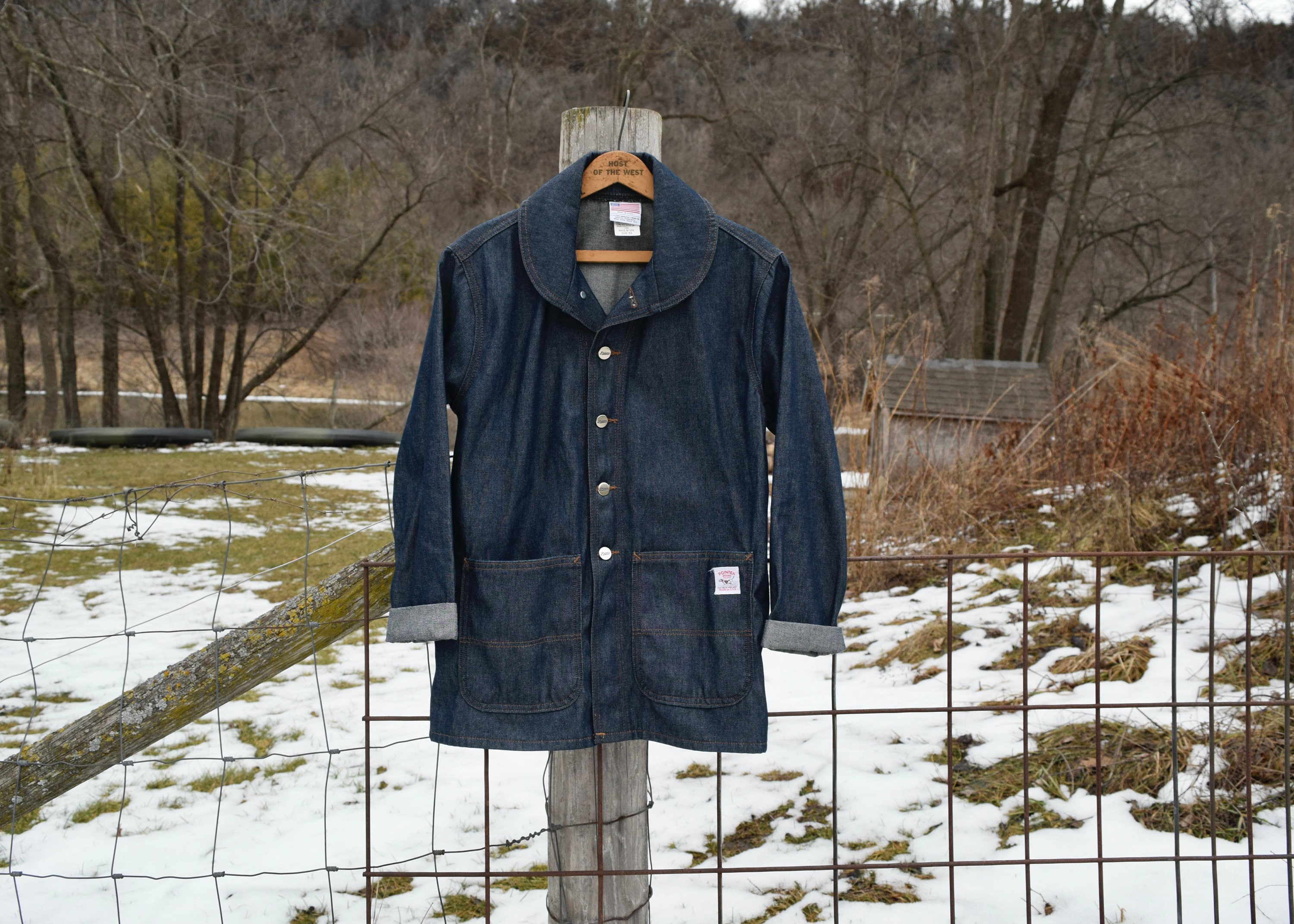 Pointer Brand Unisex XS/S Denim Chore Jacket by L.C. King Pointer Brand Unisex XS/S Denim Chore Jacket by L.C. King