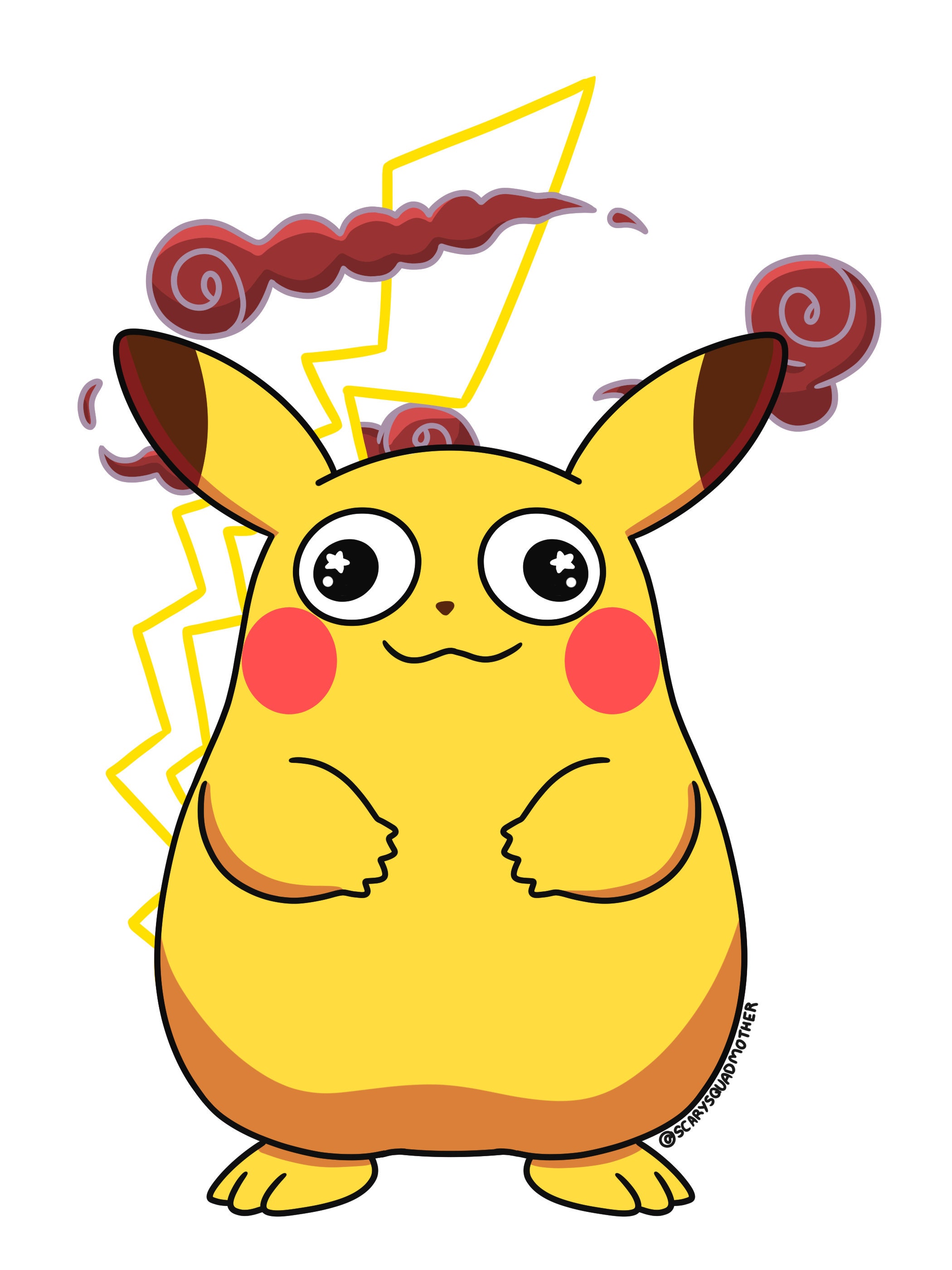 Gigantimax Pikachu Sticker - Etsy