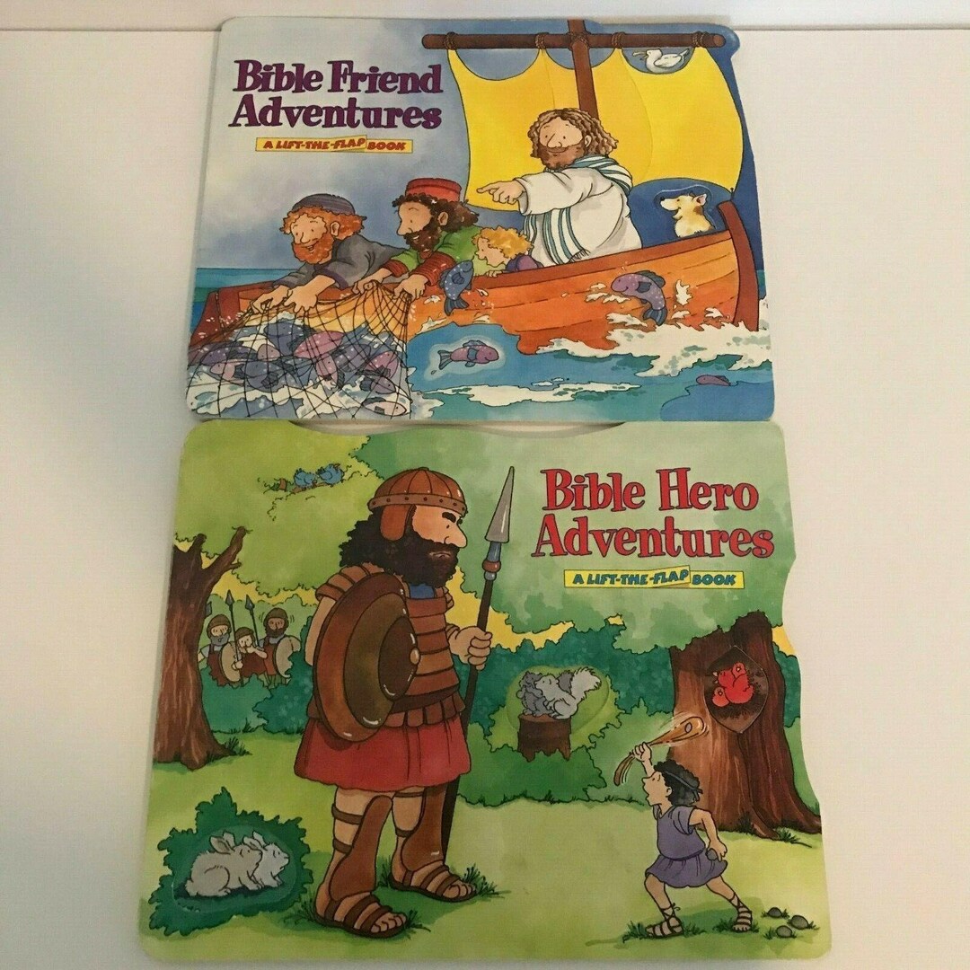 Set of 2 Bible Friend Adventures A Lift-the-flap Book by Zobel - Etsy