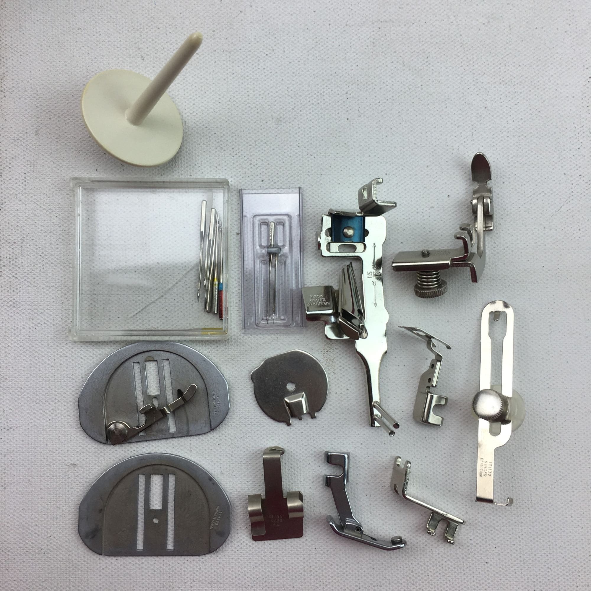 Vintage Singer Touch & Sew Accessories Deluxe Zig Zag Sewing Machine ...