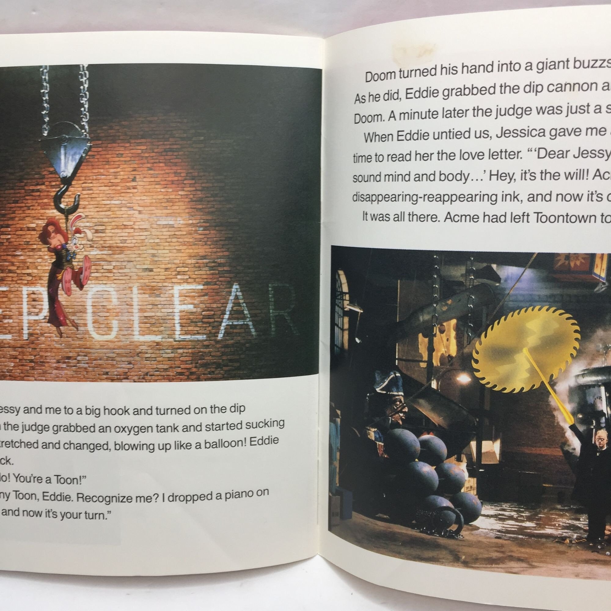 Vintage Disney Who Framed Roger Rabbit Story Book Music Photos Motion ...