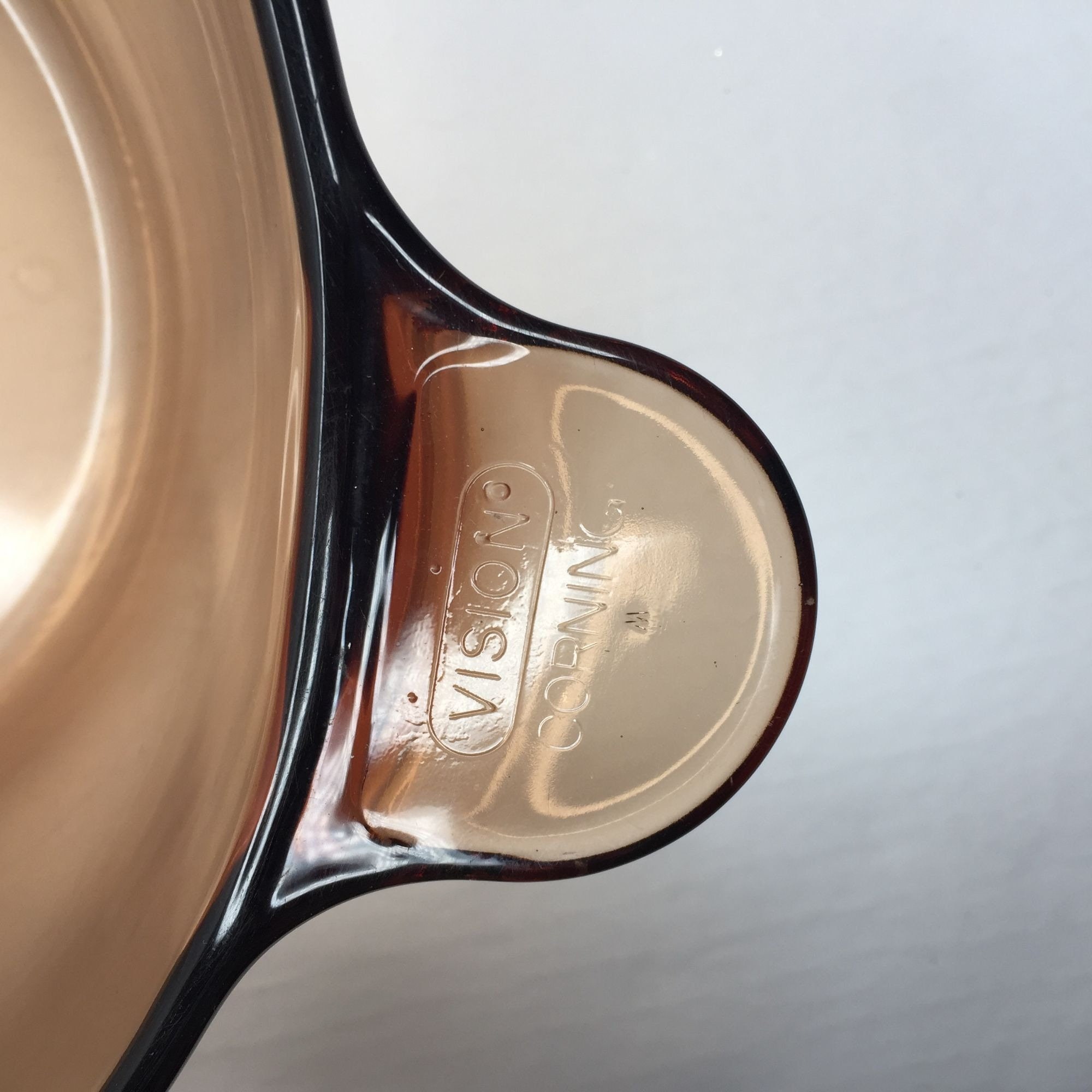 Pyrex Vision Corning Ware 4.5L Amber Glass Stew Pot Lid Kitchen W B 5 ...