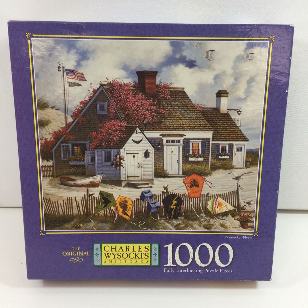 Charles Wysocki's Americana MB 1000 Piece Puzzle 4679-18 Nantucket ...