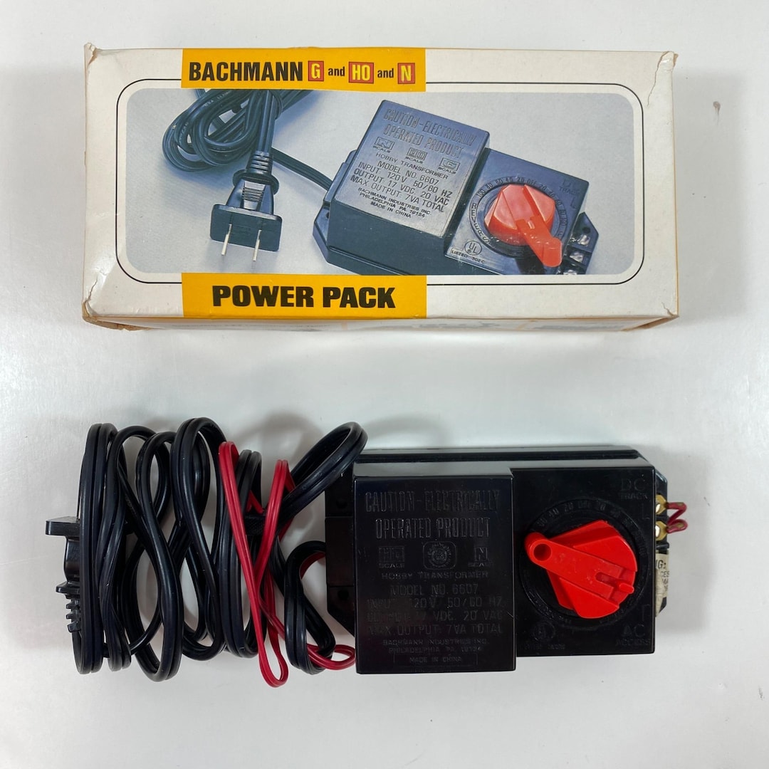 Bachmann G HO N Scale Power Pack Model Train Transformer Electric Input ...