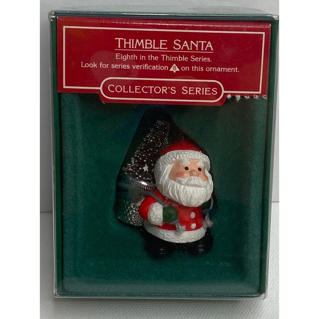 Vintage 1985 Hallmark Collector's Series #8 Christmas Ornament Thimble ...