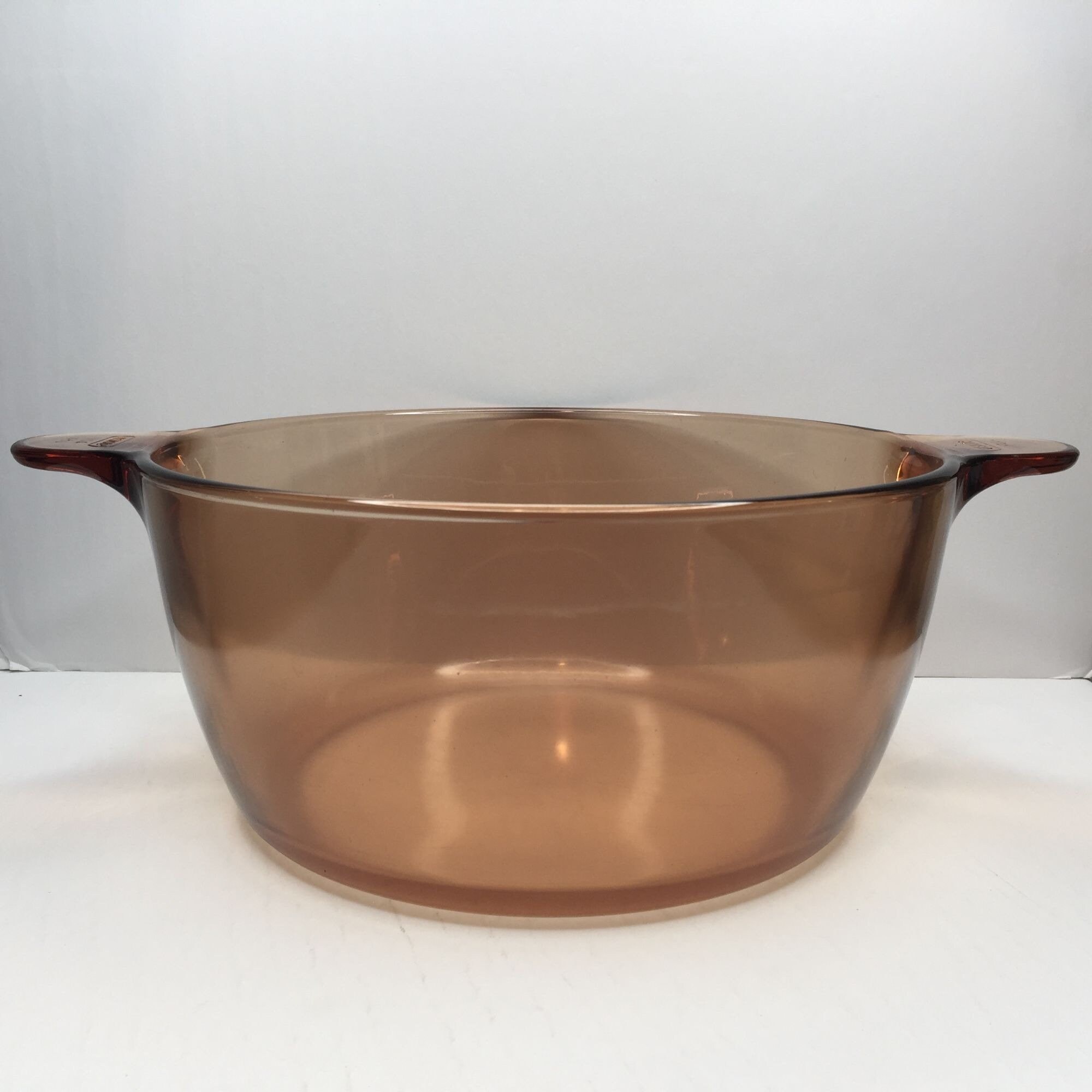 Pyrex Vision Corning Ware 4.5L Amber Glass Stew Pot Lid Kitchen W B 5 ...