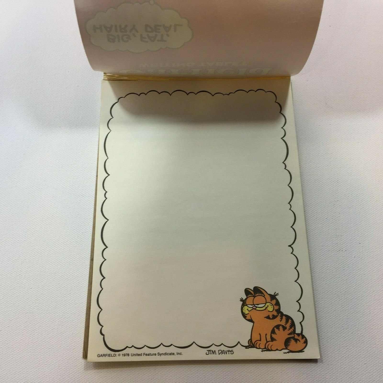 Vintage Garfield Writing Tablet Note Pads to Do Get Organized Lined ...