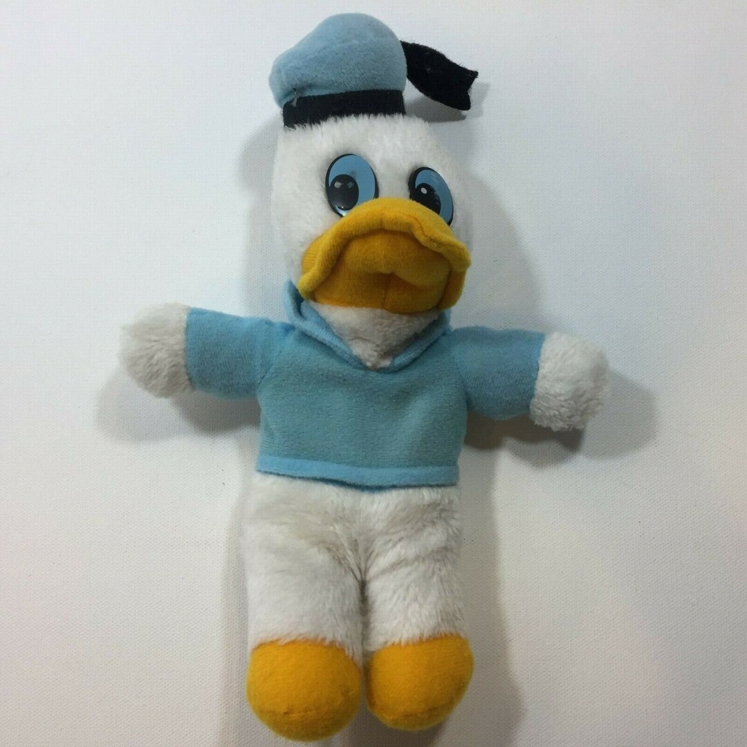 Vintage Disney Donald Duck 10" Plush Toy Stuffed Animal Stuffie Mickey ...