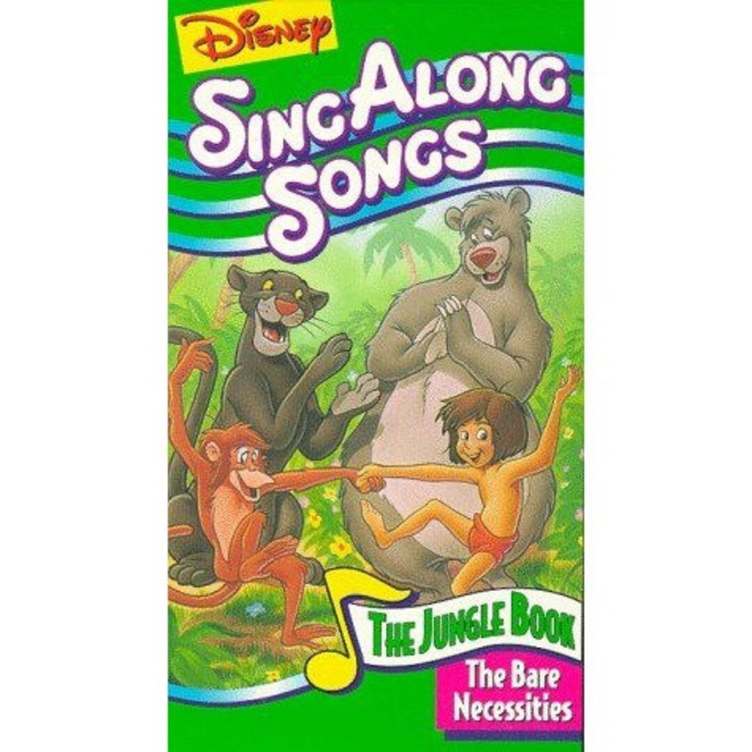 Vintage VHS Disney Sing Along Songs Jungle Book the Bare Necessities ...