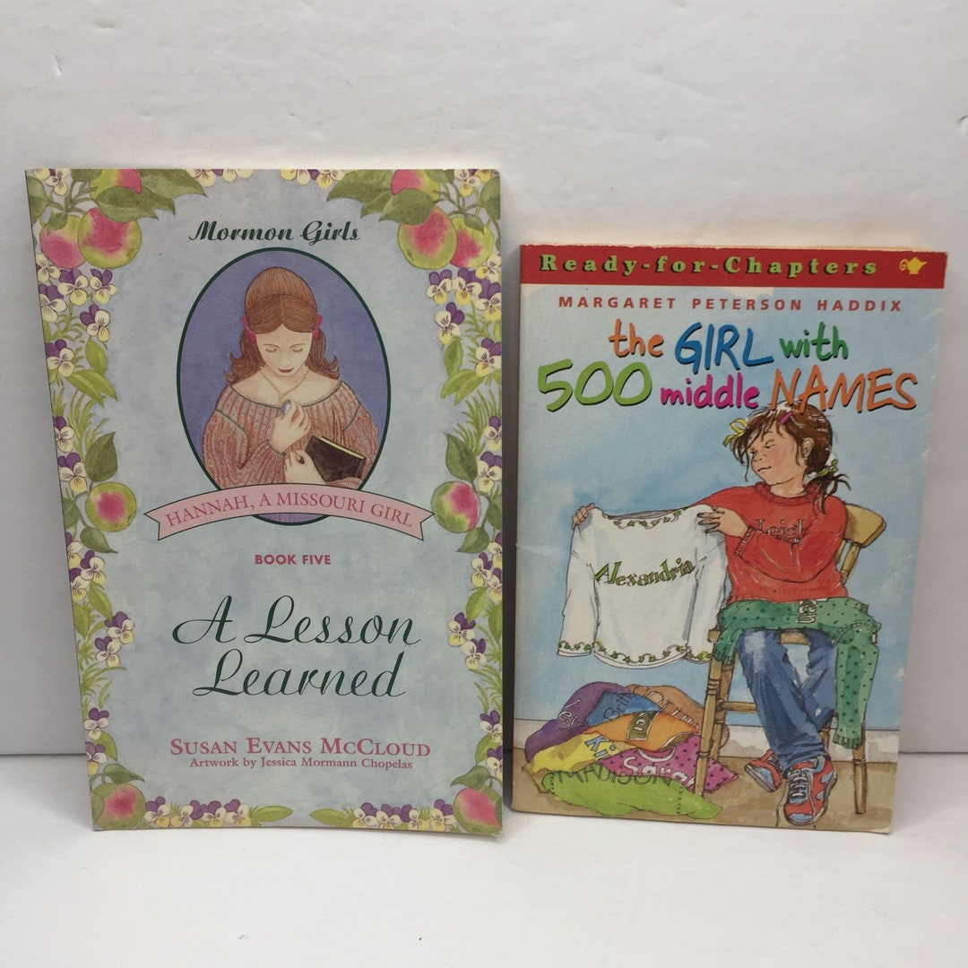 Lot 2 Books Mormon Girls Hannah Missouri A Lesson Learned Girl 500 ...