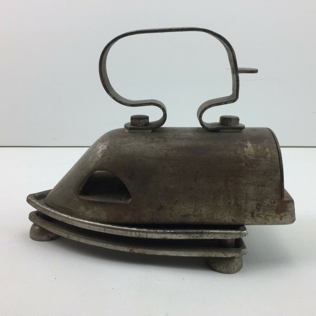 Vintage American Beauty Iron 8lb Black Iron Smoothing Flat Sad Detroit ...