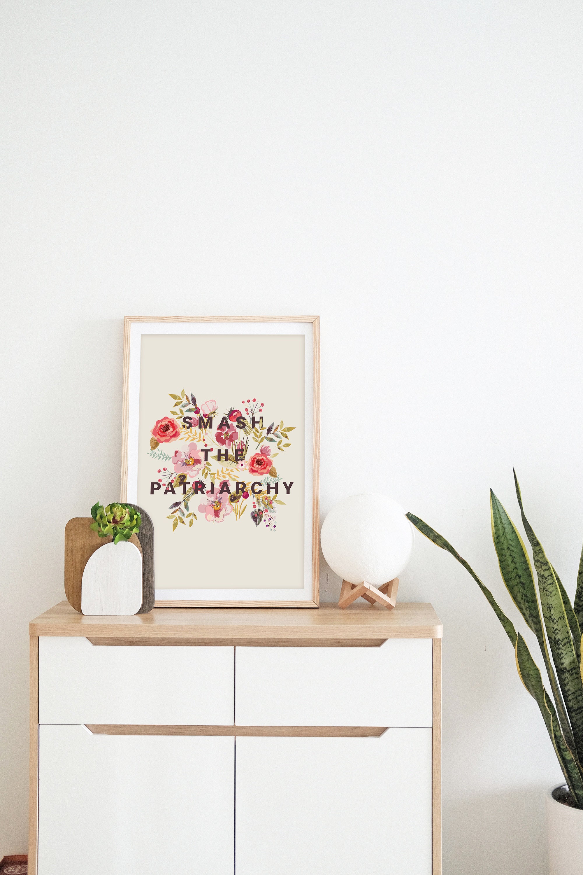 Smash the Patriarchy Feminist Quote Poster Printable Digital - Etsy