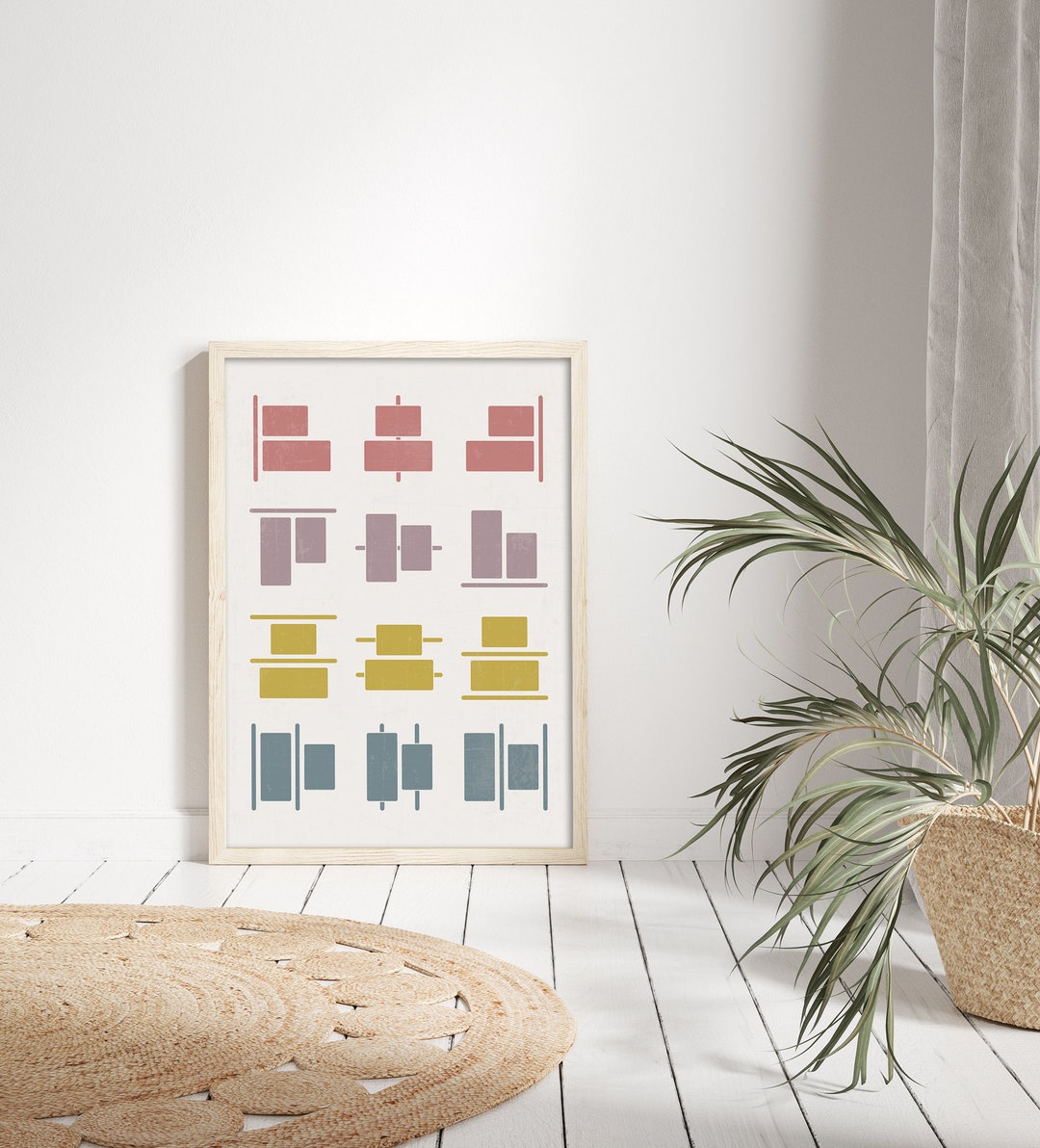 Graphic Design Alignment Tool Colorful Rainbow Poster Printable Digital ...