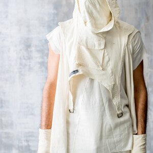 Metta Mask White: Bamboo Ninja Cowl - Burning Man Dust Mask - Etsy