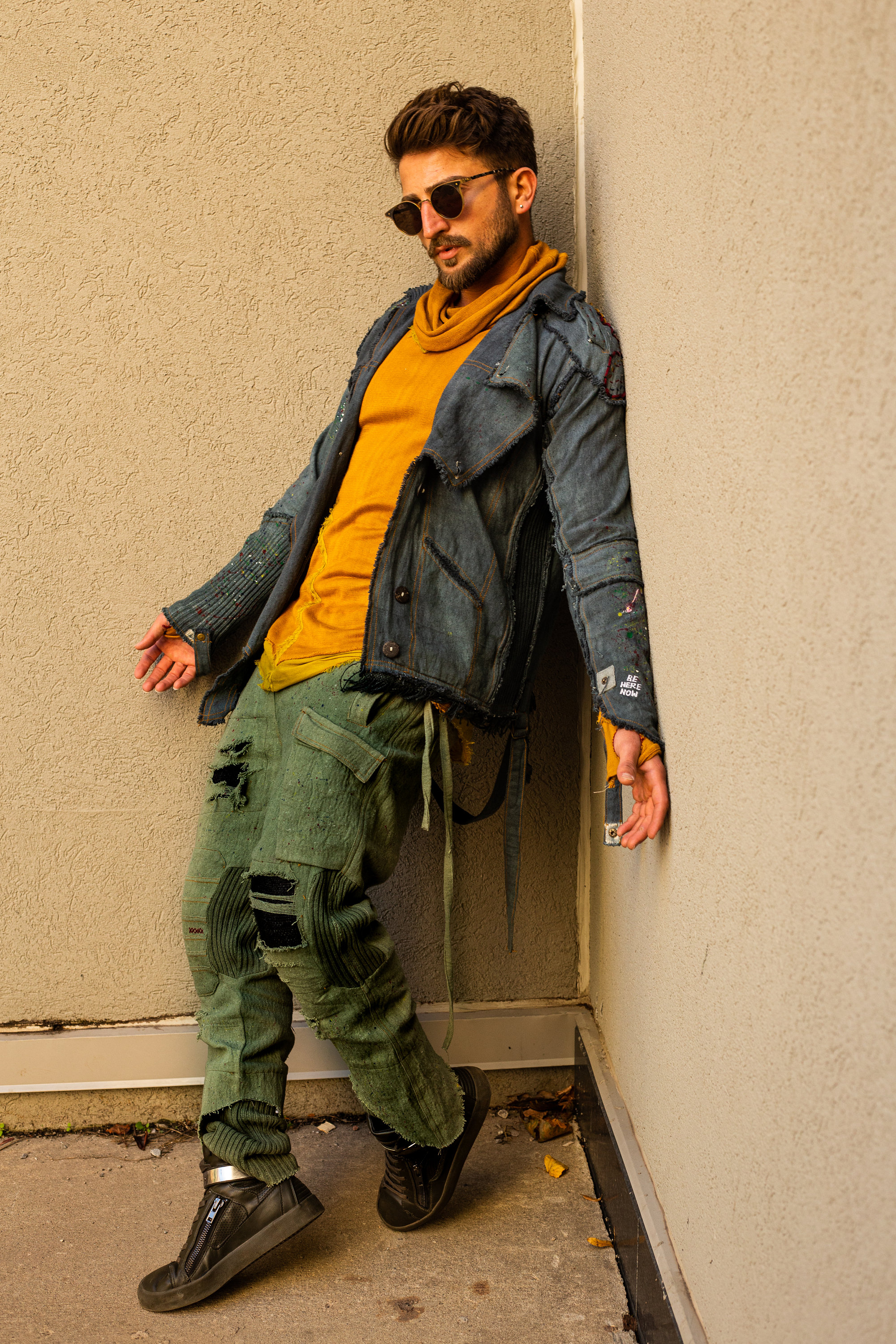 Japanese Hikaru Military Jeans Green, Loungewear Fashion Pants, Hippie ...