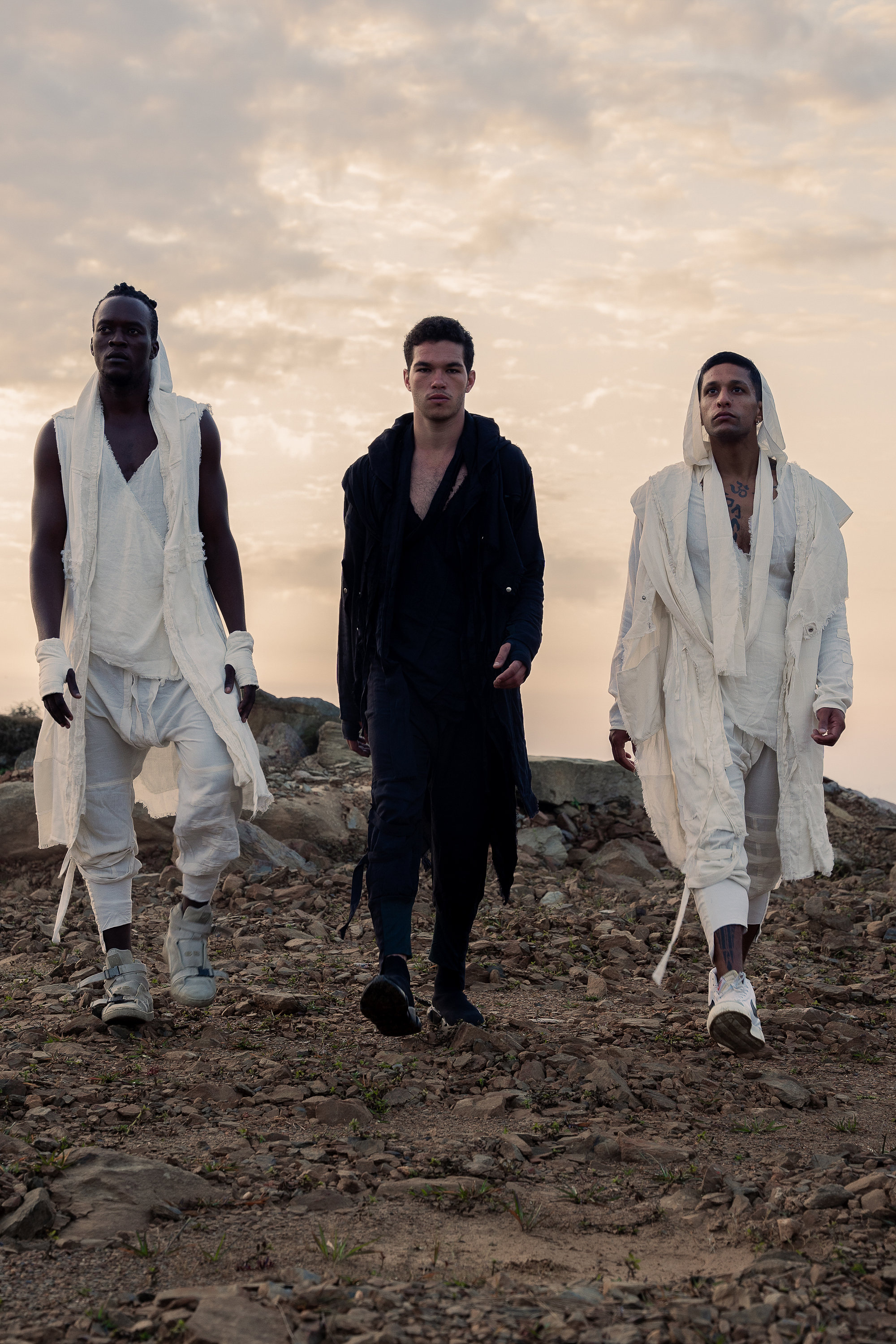 Black VARANO Robe Burning Man Clothing Men Music Festival - Etsy