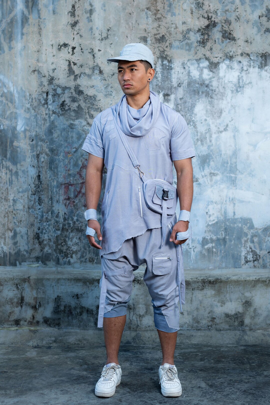 Yugen Short Pants Spectral Ash – Futuristic Techwear, Cyber Ninja ...