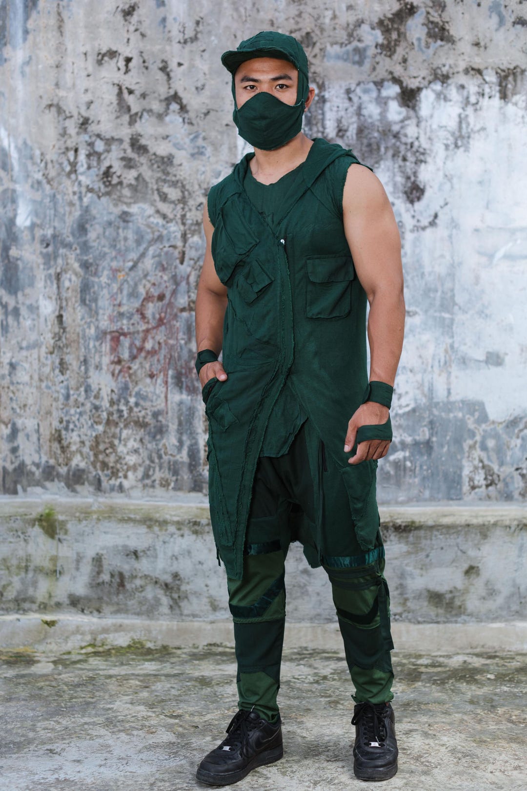 Mugen Modular Pants in Emerald Green | Techwear Style | Cyberpunk ...