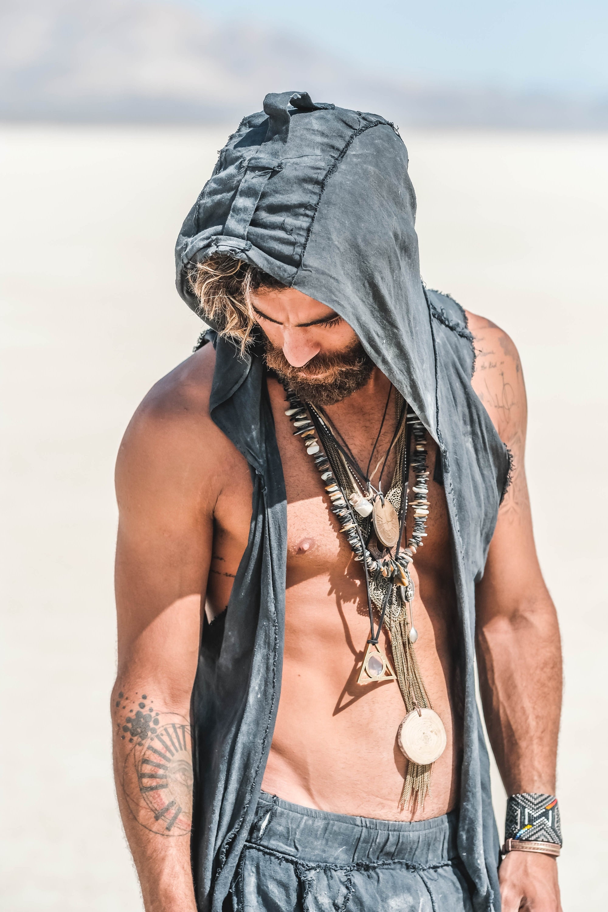 Unisex Black Postapocalyptic Vest, Burning Man Music Festival ...