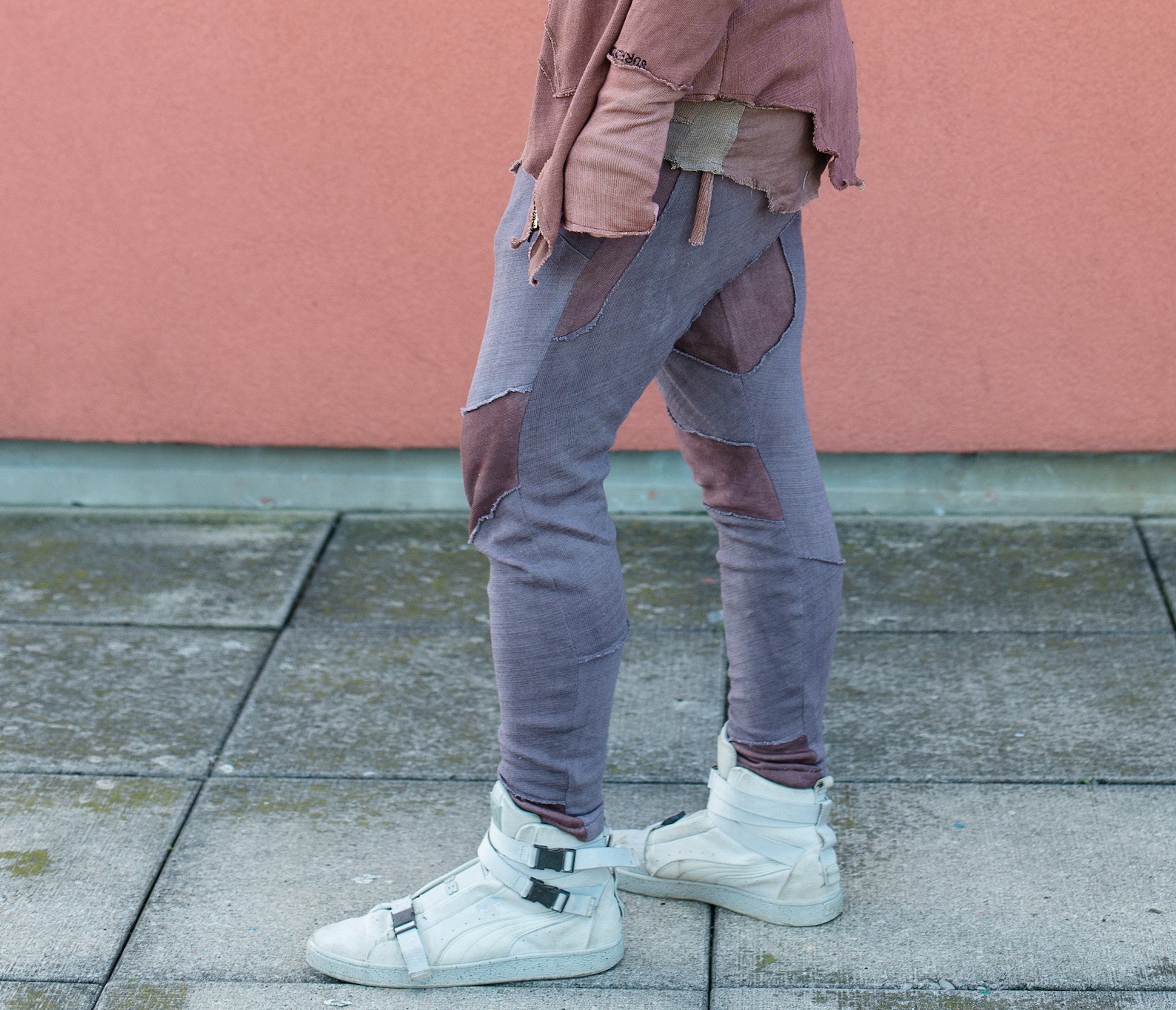 Mauve Japanese Sweatpants: Streetwear Ninja Samurai Pants - Etsy