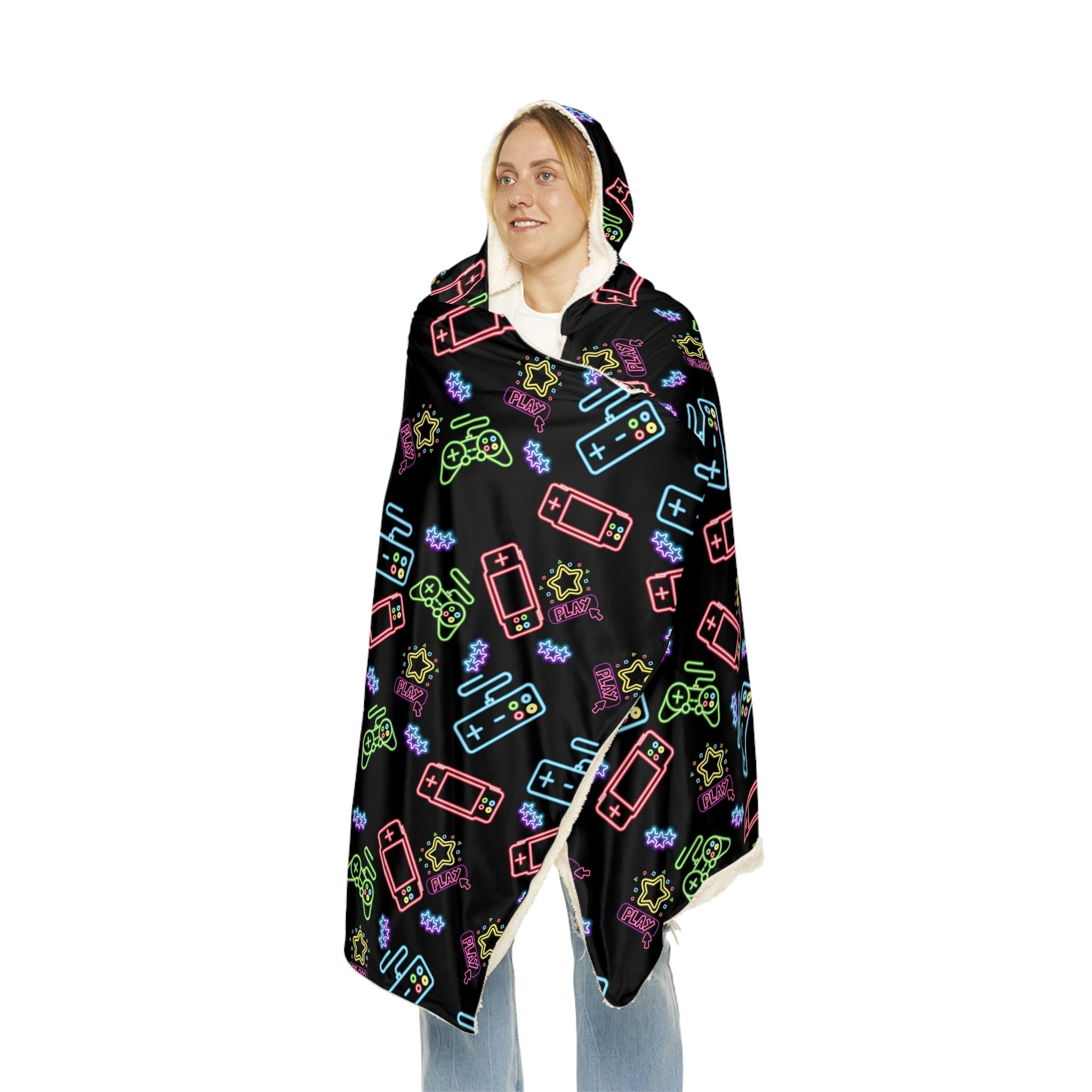 Level up Your Comfort With Our Gaming-inspired Hooded Blanket | the ...