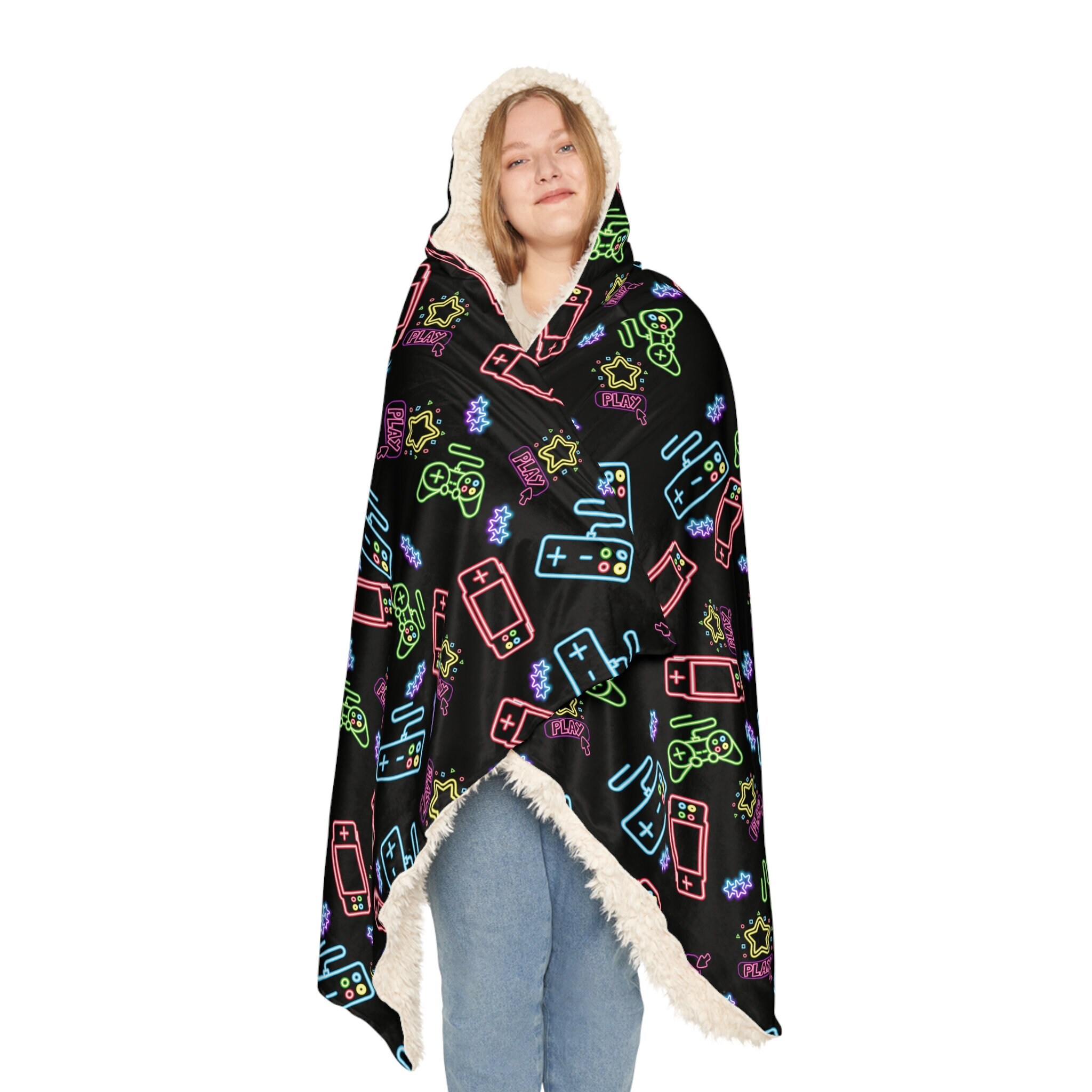 Level up Your Comfort With Our Gaming-inspired Hooded Blanket | the ...