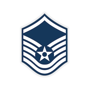 USAF Msgt Sticker | Msgt Release Party | Rank Insignia | USAF ...