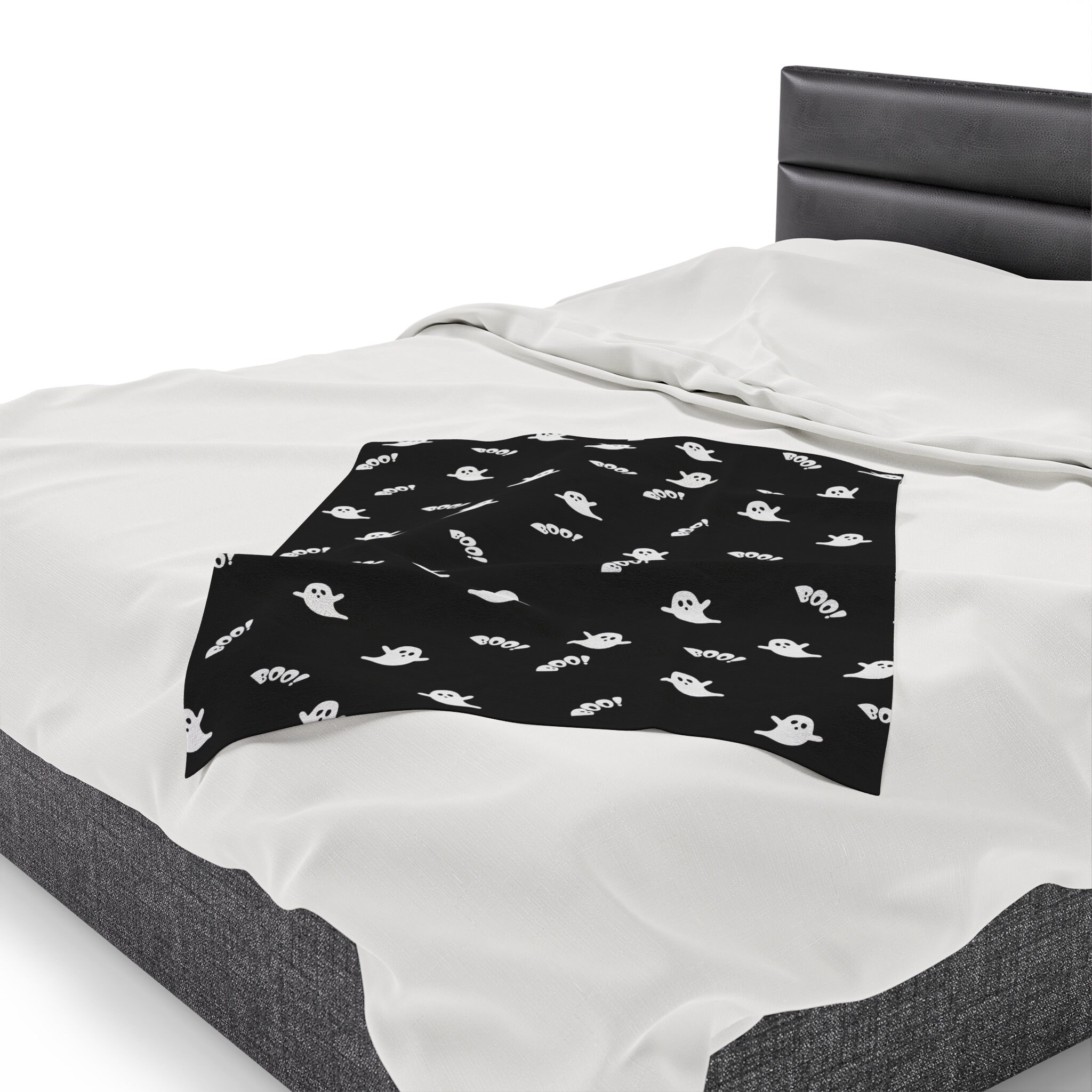 Chic Noir Halloween Velveteen Plush Blanket - the Ultimate Spooky ...