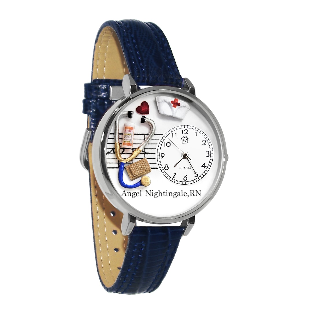 Personalized Nurse Red Cross Watch Includes Free Stethoscope Charm ...