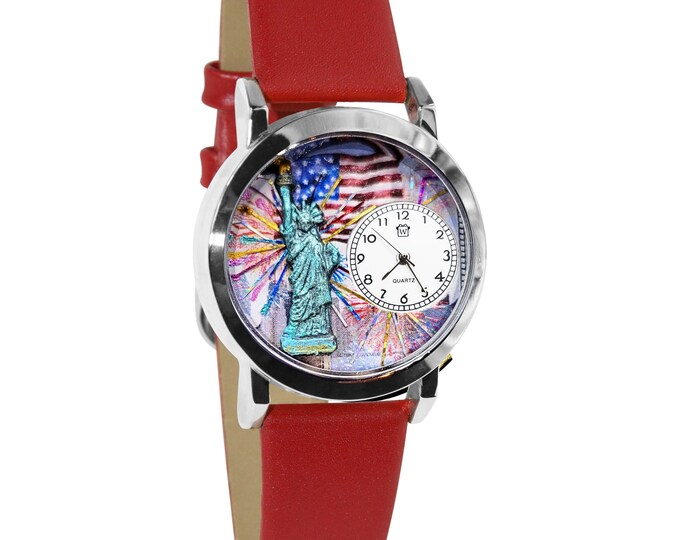 Statue of Liberty American Patriotic 3D Watch | Handmade in USA by ...