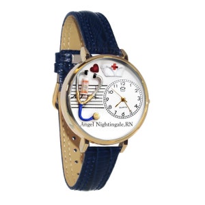 Personalized Nurse Red Cross Watch | Handmade in USA by Whimsical Gifts ...