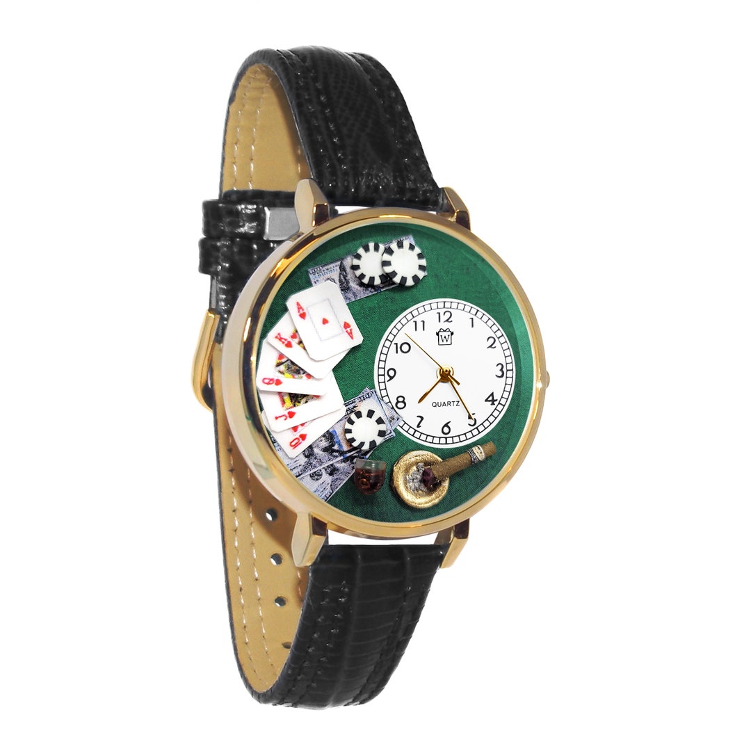 Poker 3D Watch | Handmade in USA by Whimsical Gifts | Novelty Unique ...