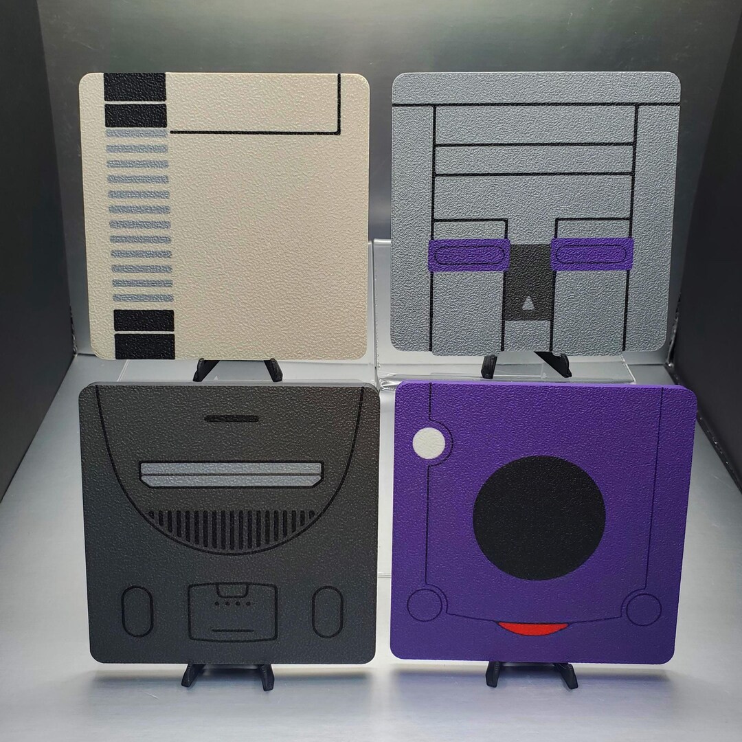 Nintendo Inspired Console Coasters - Gaming Coasters - Video Game ...