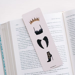 Beige Black Bookmark, Chic Glam Luxury Bookmark, Cute Planner ...