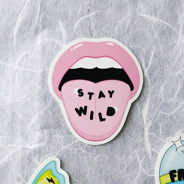 Tongue Out Stickers - Etsy