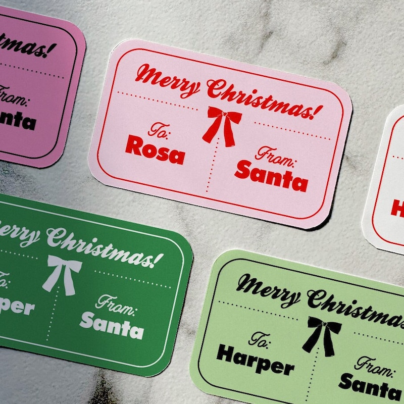 Christmas Labels - Etsy