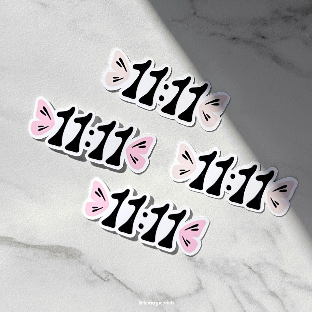 11:11 Sticker, Angel Number Stickers, 111 Sticker, Kindle Sticker ...